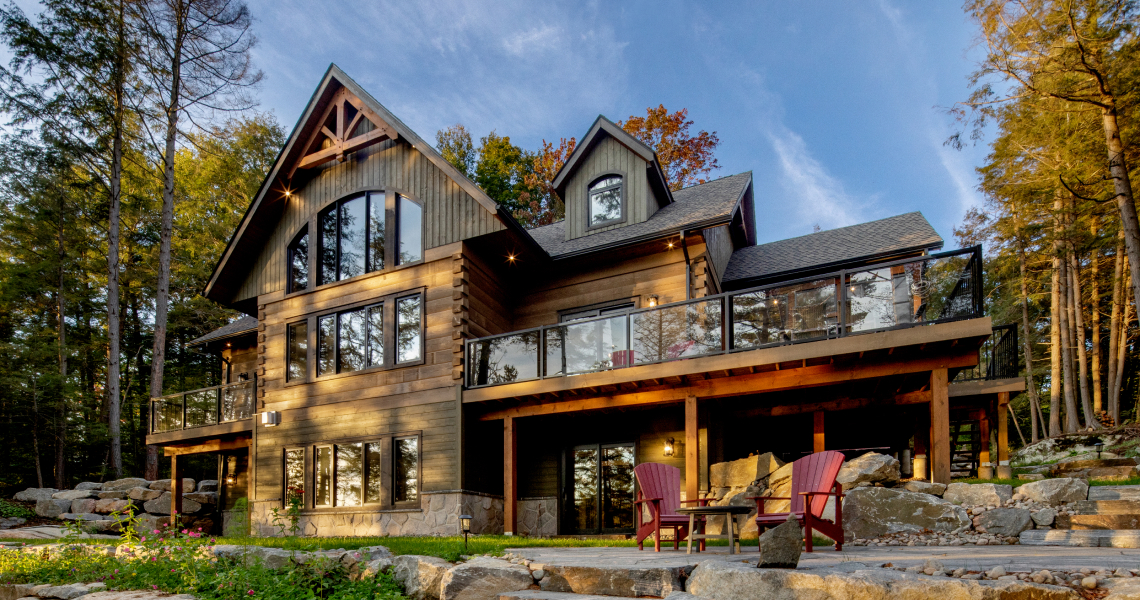The Lipsy Lake Haven Custom Timber-Frame Dream Home | Noble Element Structure