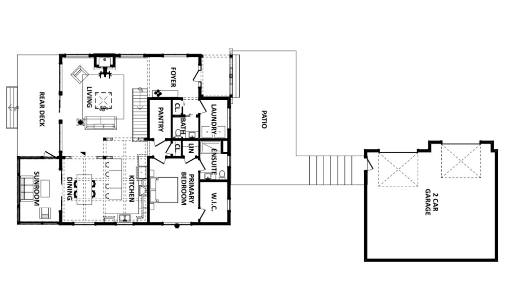 The Crescent Wood Timber-Frame Home Plan | Noble Element Structure