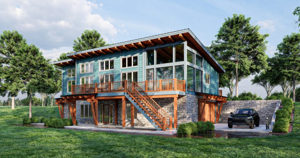 The Northern Lights Timber-Frame Home Plan | Noble Element Structure