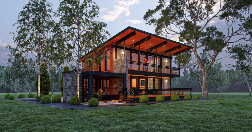 The Steel Wood Cottage Timber-Frame Home Plan | Noble Element Structure